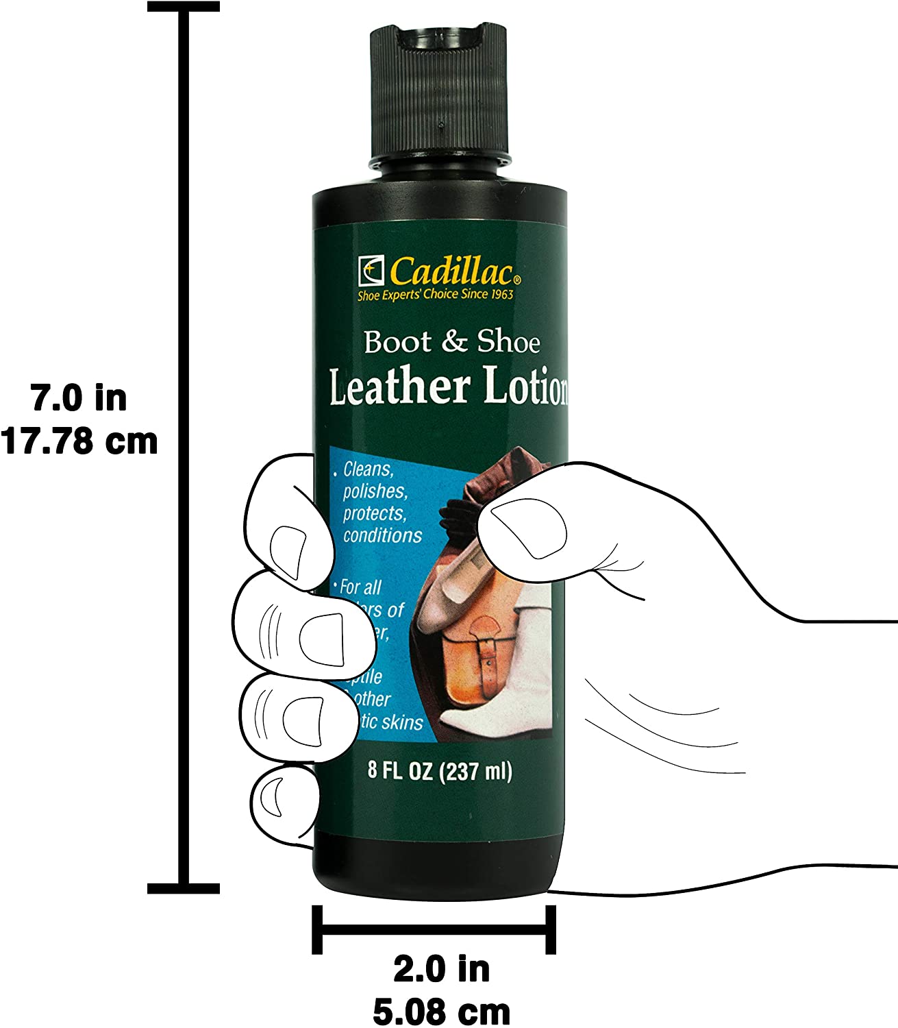 Cadillac Boot and Shoe Leather Conditioner and Cleaner Lotion 8 oz ...